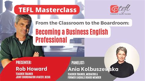 Tefl Masterclass From The Classroom To The Boardroom Becoming A