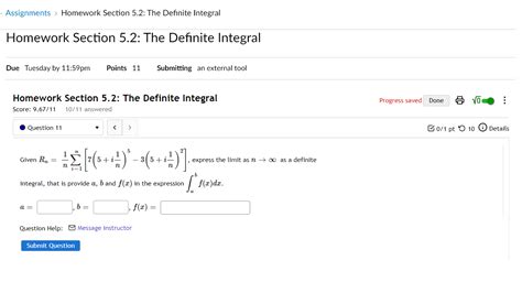 Solved Assignments Homework Section The Definite Chegg
