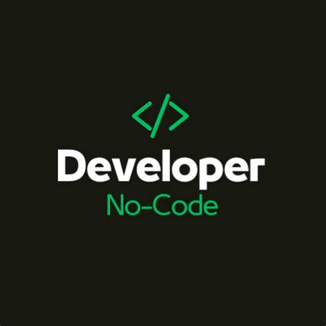 Developer No Code Youtube