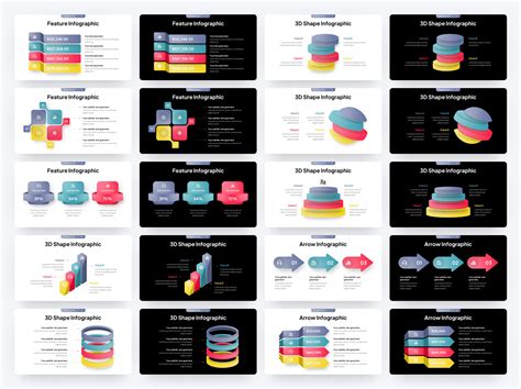 Vector Data Infographic PowerPoint Template Behance