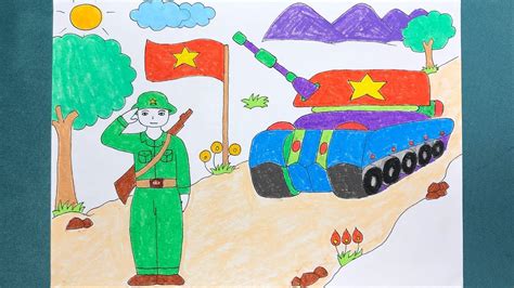 79 Vẽ Tranh Chú Bộ Đội Đẹp Độc Đáo Sáng Tạo Nhất