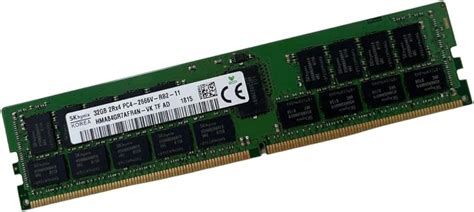Barrette Mémoire SK Hynix 1x 32GB DDR4 2666 RDIMM PC4 21300V R