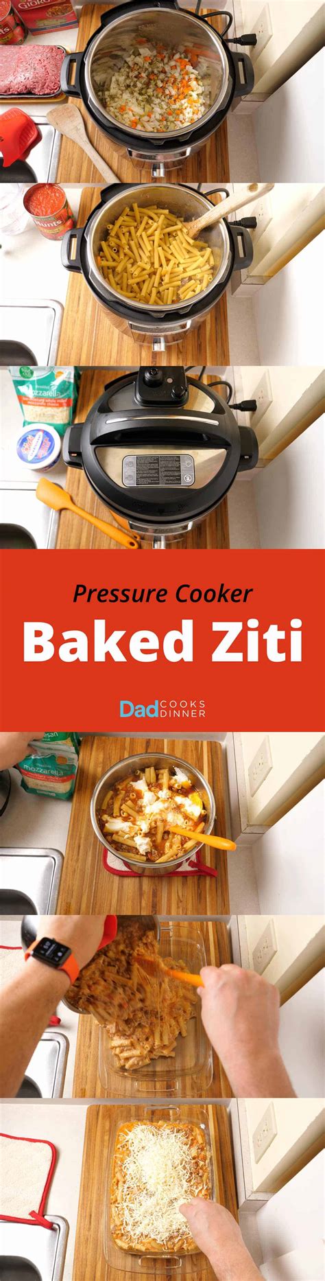 Pressure Cooker Baked Ziti Dadcooksdinner