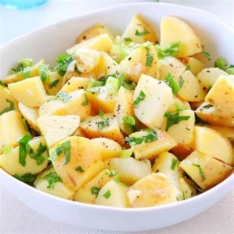 No Mayo Potato Salad Crunchy Creamy Sweet