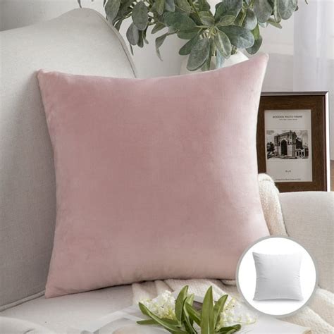 Phantoscope Soft Silky Velvet Series Square Decorative Throw Pillow