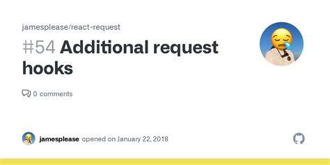 Additional Request Hooks Issue Jamesplease React Request Github