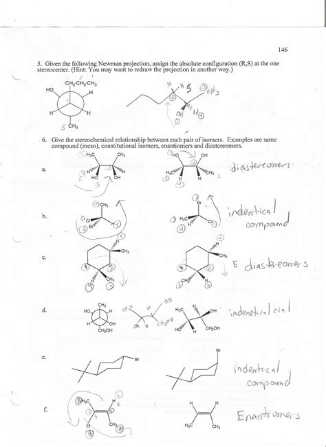 Solved Given The Following Newman Projection Assign The