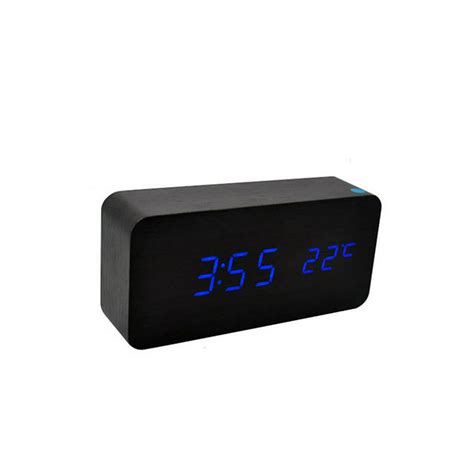 Pantalla Led De Temperatura De Tiempo De Control De Sonido De Reloj