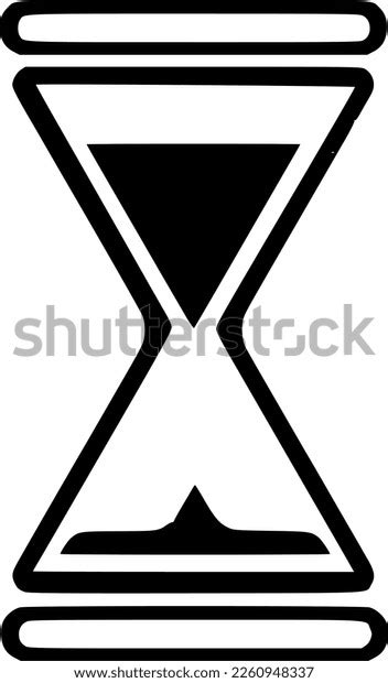 Sand Timer Vector Art Black Colour Stock Vector Royalty Free 2260948337 Shutterstock