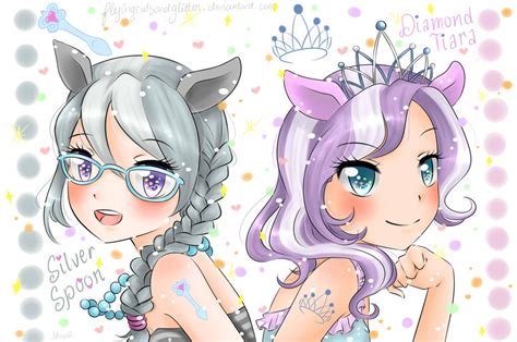 Sparkly Silver Spoon And Diamond Tiara Gijinka By Monicherrie On Deviantart