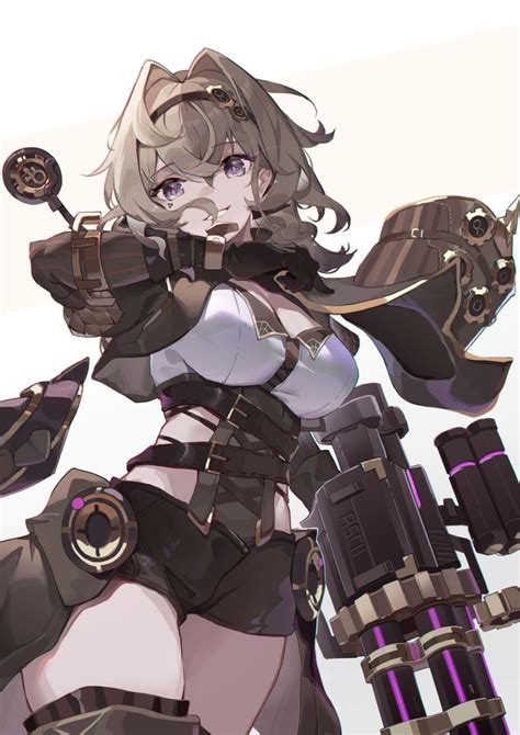Asc Vill V Honkai Series Honkai Impact Rd Light Brown Hair Highres Girl Breasts