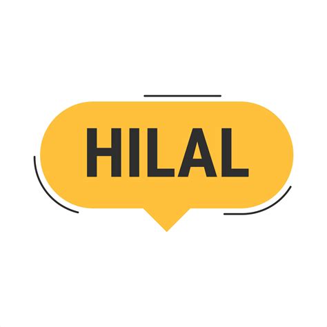 Hilal Sighting Orange Vector Callout Banner With Information On The