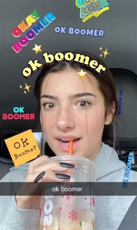 Charli Damelio Rare Charli Damelio Rare Celebrities Funny Ok Boomer