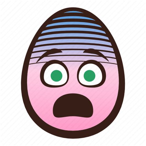 Easter Egg Emoji Face Fearful Funny Head Icon Download On