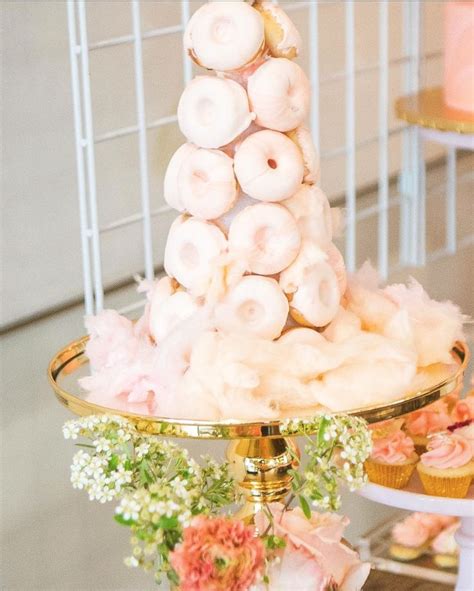 Pin By Laura Aliabadi On Colettes Birthday Donut Tower Donuts Sweets