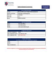 5314 11 15 05 43 ONLSA LM Assignment Brief 2202 1 Docx Babe Assignment Covering Form