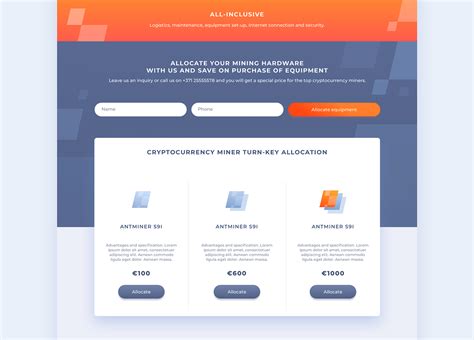 Bitfive Landing Page On Behance