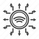 IOT Internet Of Things Wifi Icons By Presattion