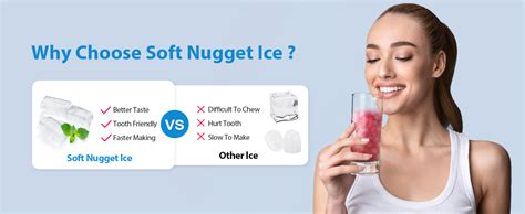 Aeitto Nugget Ice Maker Countertop 55 Lbs Day Chewable