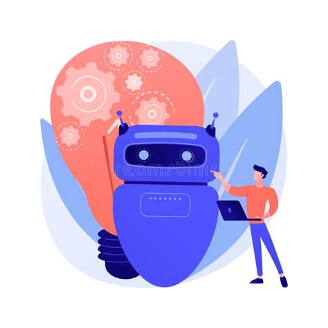 Augmented Intelligence Abstract Concept Vector Illustration Stock Vector Illustration Of