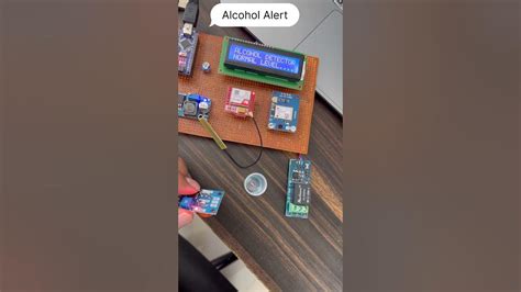 alcohol sensing alert with engine locking system gps and gsm esp32