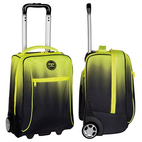 Plecak na kółkach dla dzieci gładki żółty CoolPack Compact Gradient Lemon E CoolPack