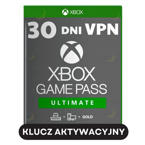 Subskrypcja Xbox Game Pass Ultimate 1 MiesiĄc 30 Dni Live Gold Core
