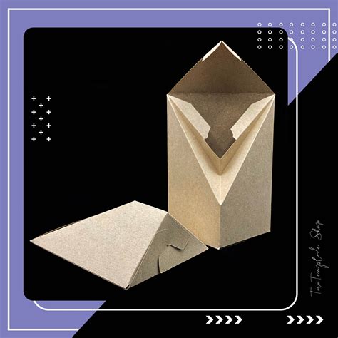 Triangle Box Template T Box Template Candy Box Template Etsy