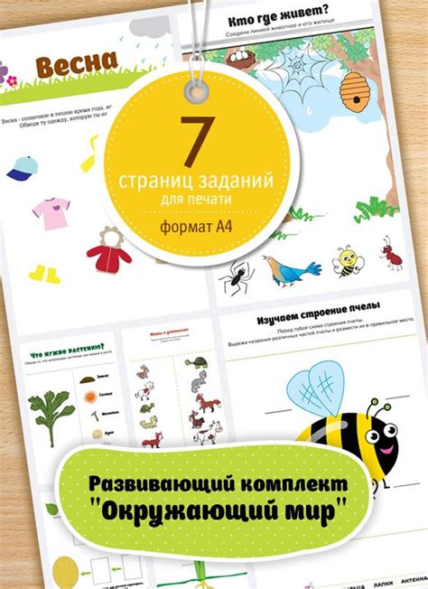 Развивающие задания для дошкольников по теме Окружающий мир