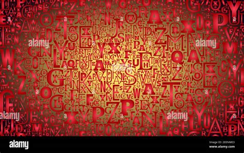 Red Colored Letters Code Tiled Background Code From Different Letters Stock Vector Image Art