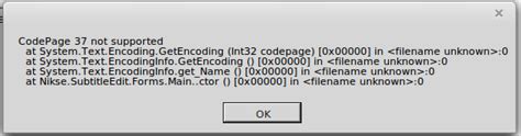 Linux Se Throws Expection · Issue 1285 · Subtitleeditsubtitleedit