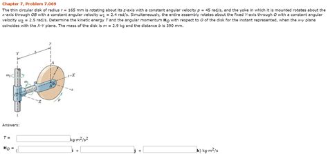 Solved Chapter Problem The Thin Circular Disk Of Chegg