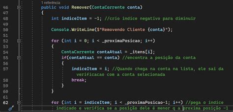 Quando Chamo O Metodo Remover Vem Erro Da Classe ContaCorrente C Trabalhando Arrays E