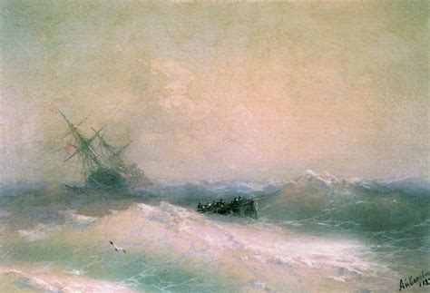 Oil Painting Replica Storm At Sea 1893 By Ivan Aivazovsky 1817 1900