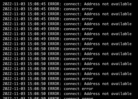 Address Not Available Error · Issue 2942 · Shadowsocksshadowsocks