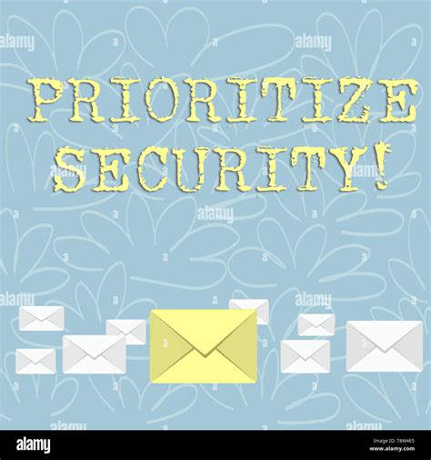 Writing Note Showing Prioritize Security Business Concept For Designate Security Risk As More