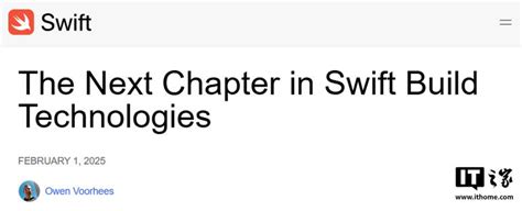 苹果宣布开源 Xcode 开发工具引擎 Swift Build