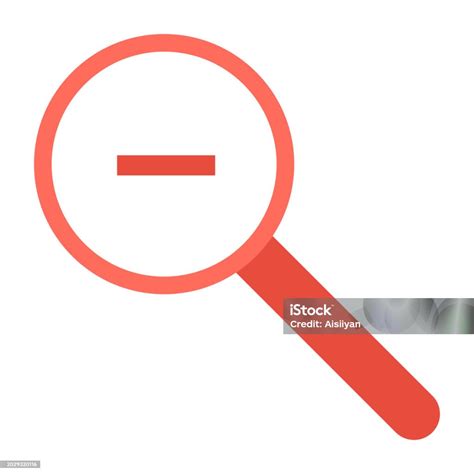 Red Minus Pointer Cursor Arrow Computer Mouse Click Closed Mark Stock