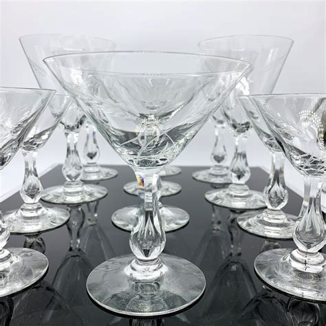Vintage Etched Wheat Crystal Glasses Pattern Wheat By Kosta Boda