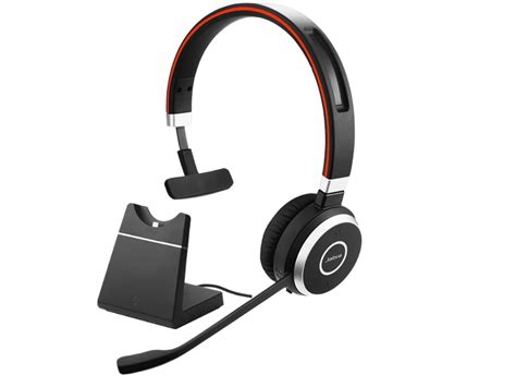 Jabra Evolve 65 SE Mono Wireless Headset Bluetooth Headset With Noise Cancelling Microphone