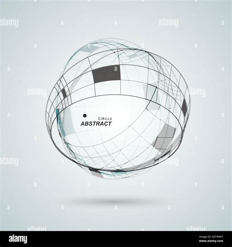 abstract connect circle design background creative abstract shapes