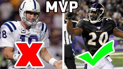 Nfl Mvps If Quarterbacks Didnt Exist Nfl Throwback