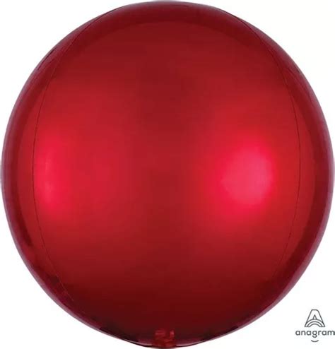 Globo Metalico Orbz Esfera Cm Decoración Para Fiesta pz Color Roja MercadoLibre