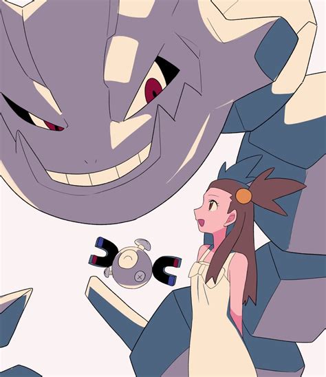 Magnemite Jasmine And Steelix Pokemon And 1 More Drawn By Tyako 089