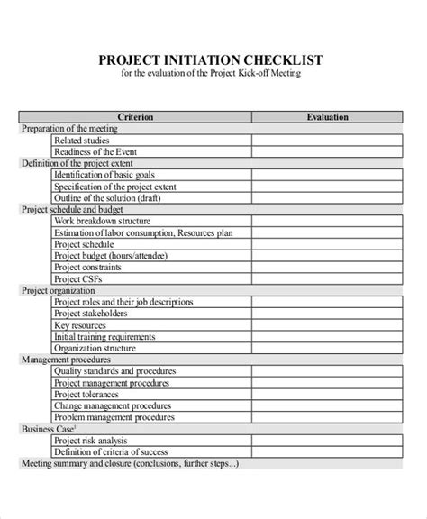 Construction Project Checklist