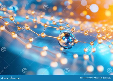 A Vivid Digital Image Shows Quantum Computing Elements With Linked