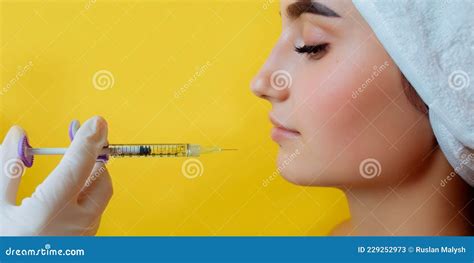 Banner Sensual Female Lips Procedure Lip Augmentation Syringe Near