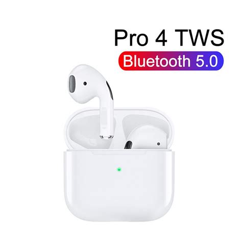Fones De Ouvido Sem Fio Mini TWS Pro4 Bluetooth Intra Auriculares Para Android E Xiaomi Shopee