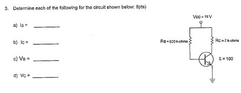 Solved Determine Each Of The Following For The Circuit Shown