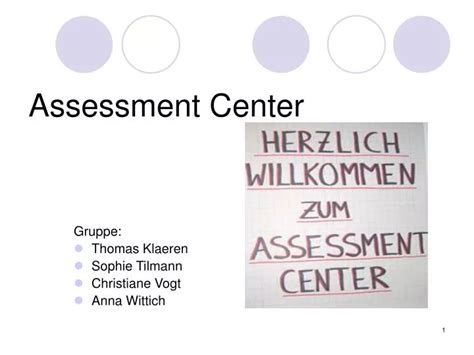 Ppt Assessment Center Powerpoint Presentation Free Download Id891305